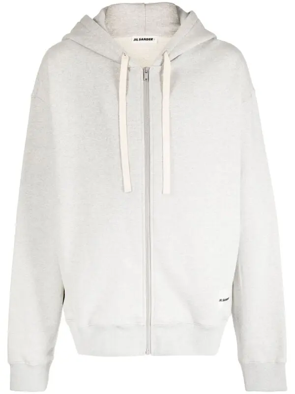 JIL SANDER Logo-patch Cotton Cardigan