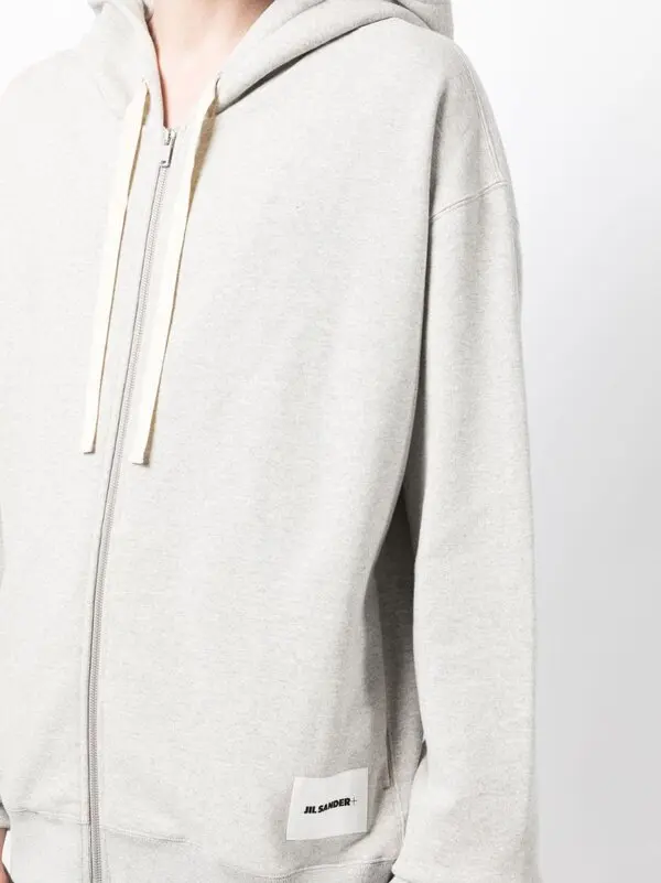 JIL SANDER Logo-patch Cotton Cardigan