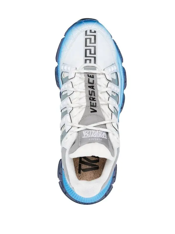 Versace Trigreca Lace-up Sneakers - Blue