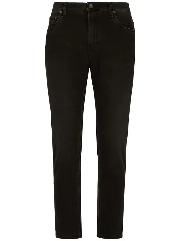 Dolce & Gabbana Tapered-leg Jeans - Black