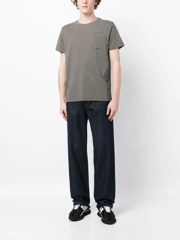 PORTS V Patch-pocket T-shirt - Grey