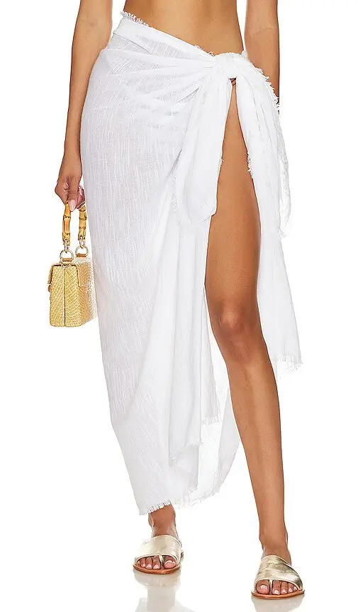 Seafolly Textured Beach Wrap - White
