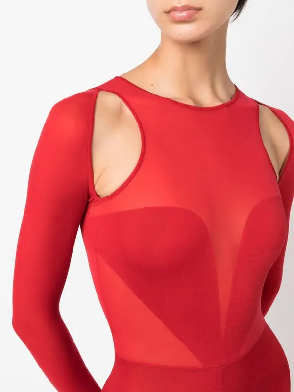 Alexander McQueen Cut-out Long-sleeve Jumpsuit
