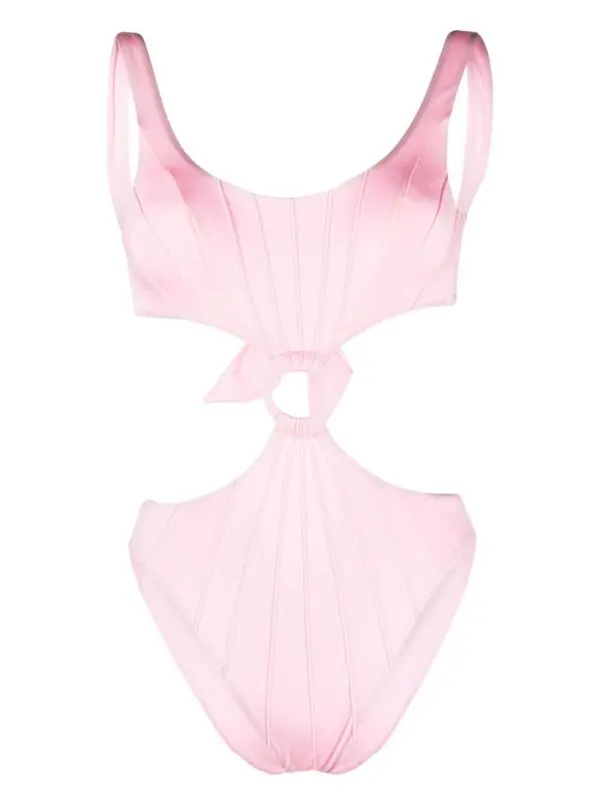 NOIRE SWIMWEAR Cut-out One-piece Swimsuit - Pink