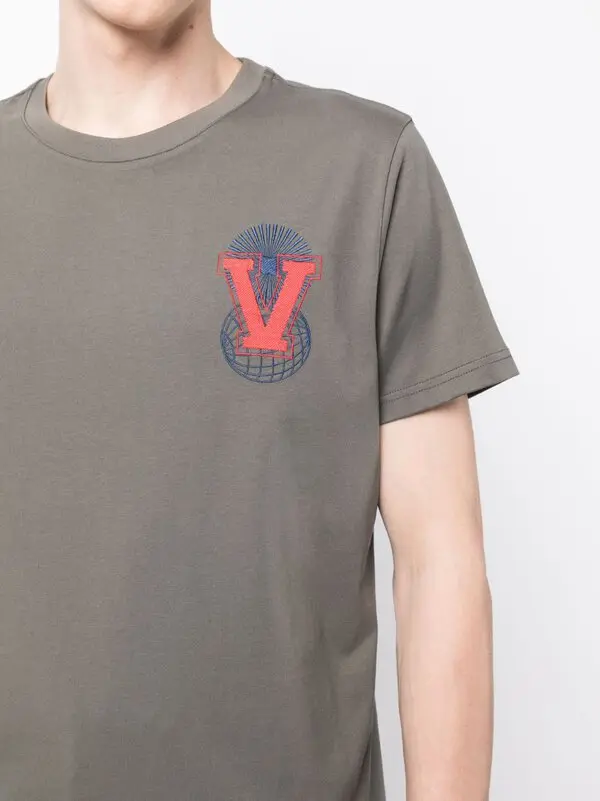 PORTS V Logo-embroidered T-shirt