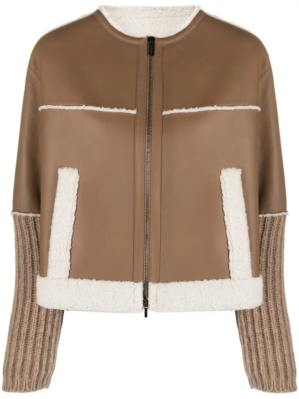 Fabiana Filippi Shearling Jacket - Brown