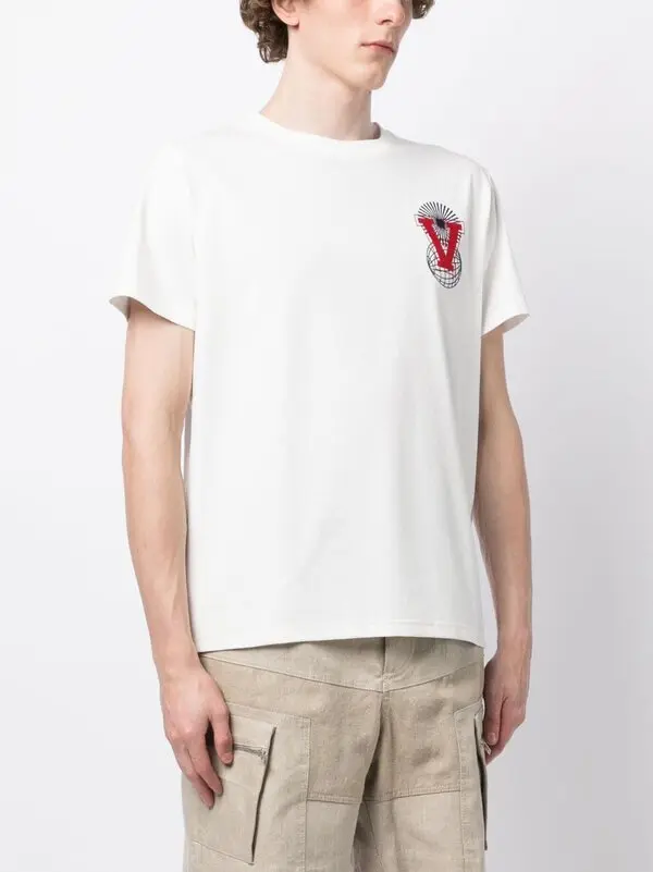 PORTS V Logo-embroidered T-shirt