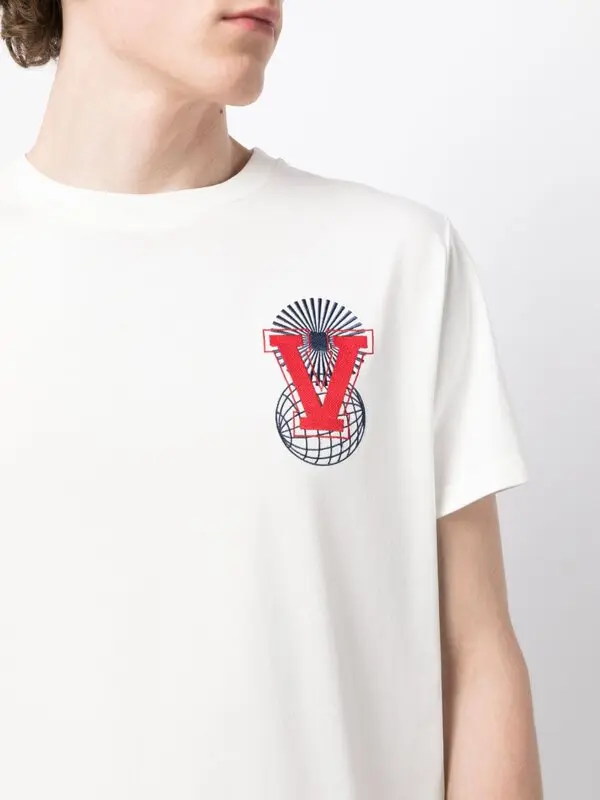 PORTS V Logo-embroidered T-shirt