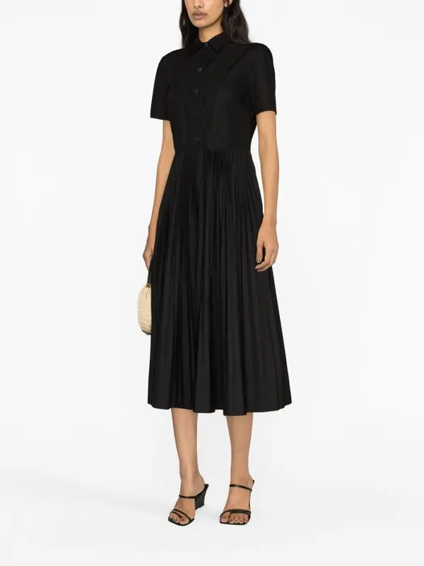 Tory Burch Pleated Poplin Shirt Dress