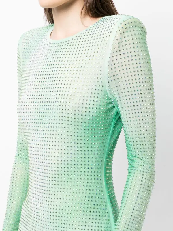 sage green dress for wedding near me 2023 Sage Green Tulle Long Sleeve 3D Flower Prom Dress – Sassymyprom main image 1