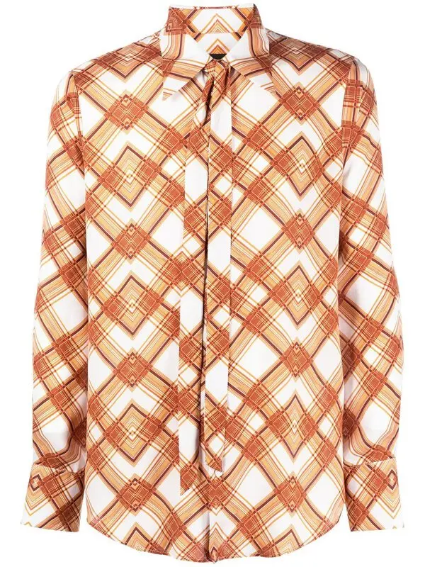 Dsquared2 Check Print Buttoned Shirt