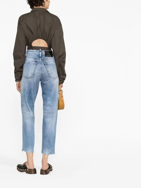 Dsquared2 Distressed Cropped Jeans