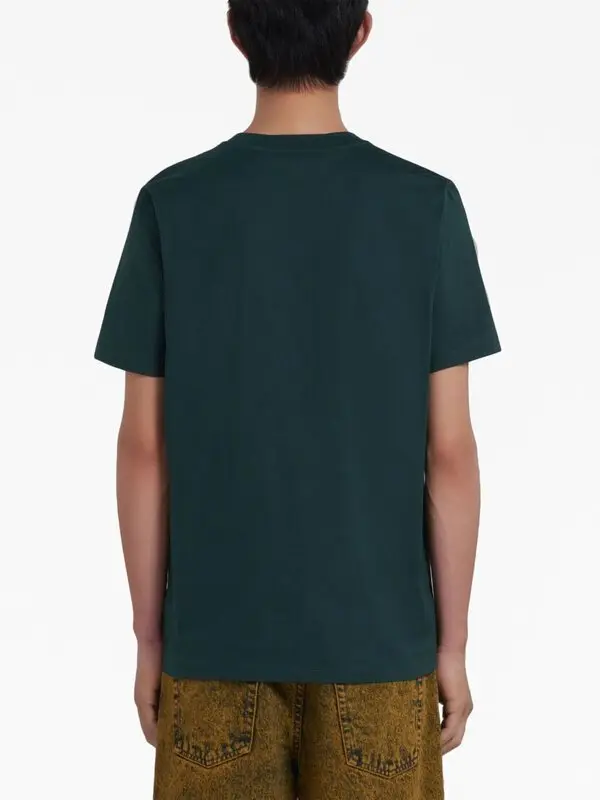 Marni Logo-patch Cotton T-shirt - Blue