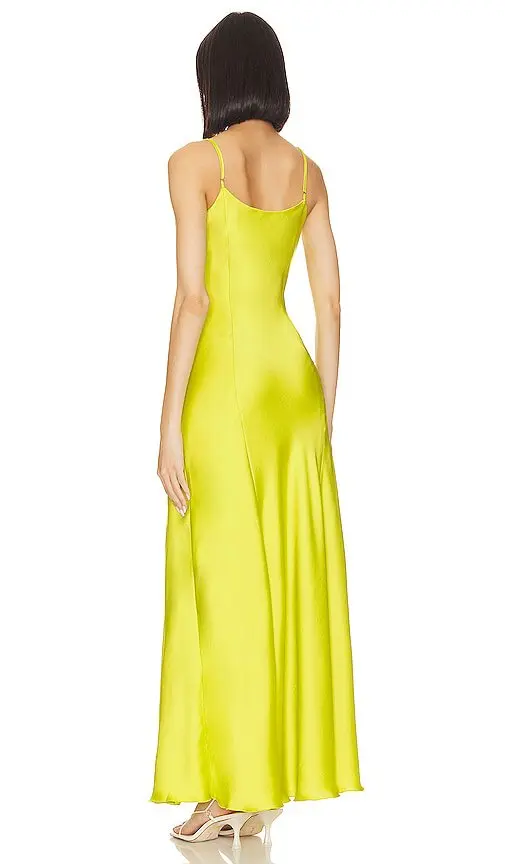 lime green backless dress Lime Crush Halter Maxi Dress Medium