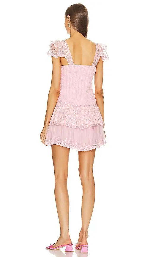 LoveShackFancy Rowley Dress In Pink
