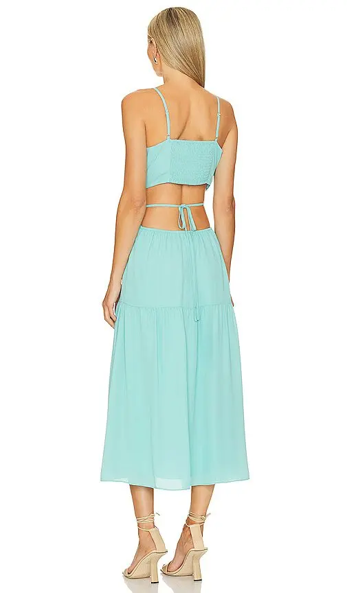 Bcbgeneration Tiered Dress In Aqua - 38% Off | Editorialist