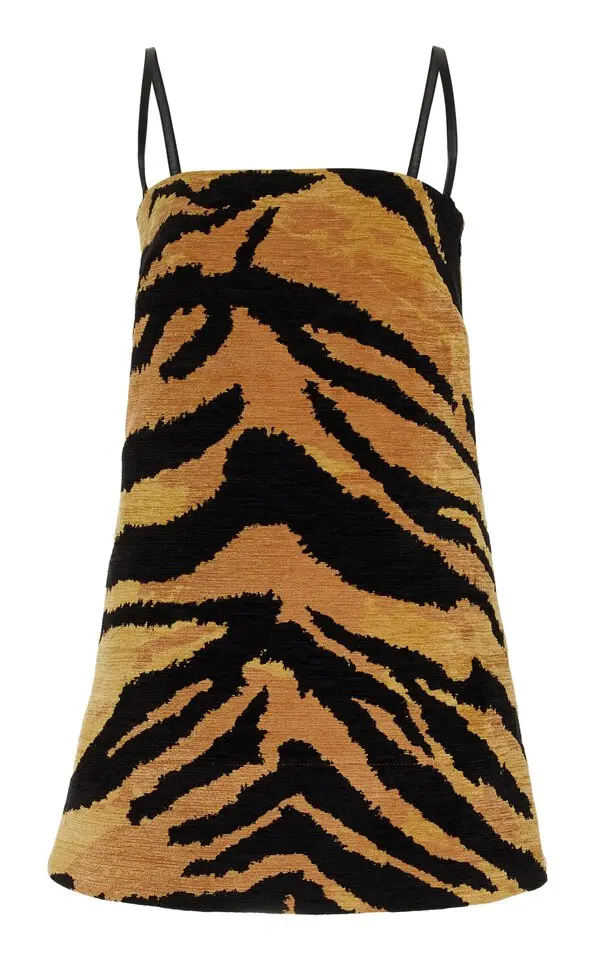 knee length dresses for ladies Layne Dress | Tiger Print Mini Dress main image 1
