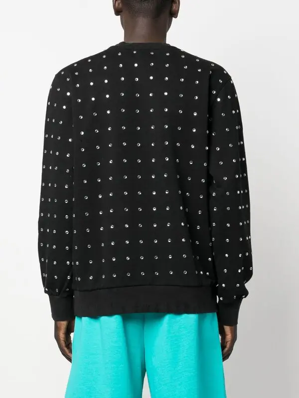 BARROW Graphic-print Sweatshirt With Crystal Embellishments