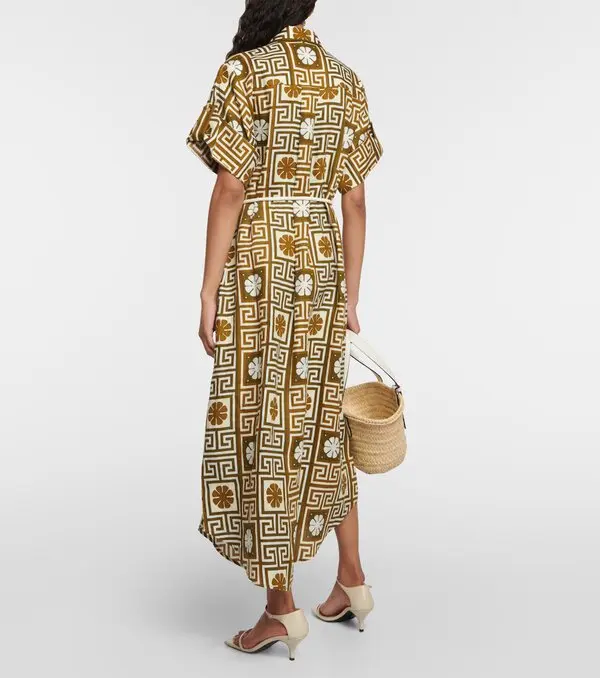 Alemais X Michael Swaney Checkers Mini Dress - Neutrals