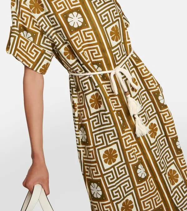 Alemais X Michael Swaney Checkers Mini Dress - Neutrals