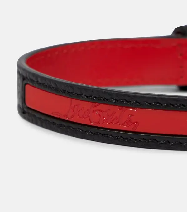 CHRISTIAN LOUBOUTIN Loubicollar Leather Dog Collar
