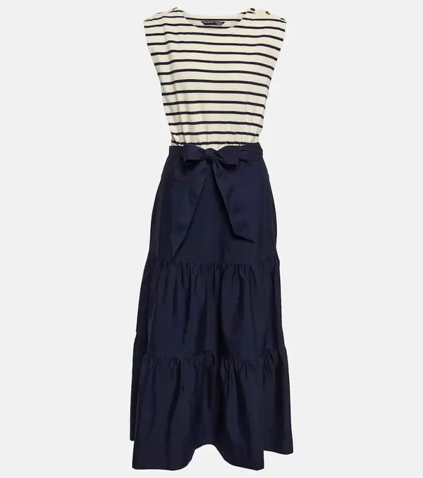 Veronica Beard Pazila Cotton Midi Dress