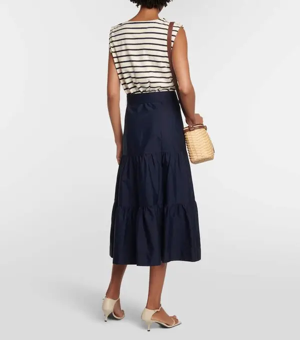 Veronica Beard Pazila Cotton Midi Dress