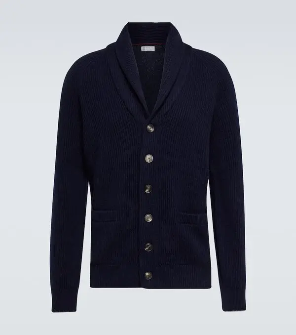 Brunello Cucinelli Ribbed-knit Cashmere Cardigan
