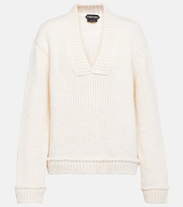 TOM FORD Alpaca And Wool-blend Sweater - White