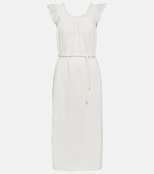 Velvet By Graham & Spencer Justine Cotton Gauze Midi Dress