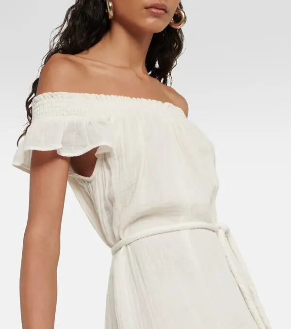 Velvet By Graham & Spencer Justine Cotton Gauze Midi Dress