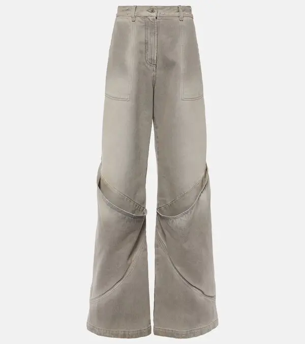 Attico Low-rise Jeans - Grey
