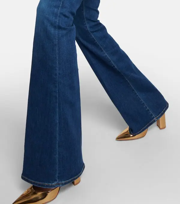 Veronica Beard Beverly High-rise Flared Jeans - Blue