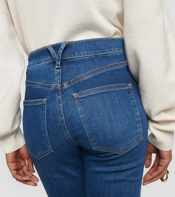 Veronica Beard Beverly High-rise Flared Jeans - Blue