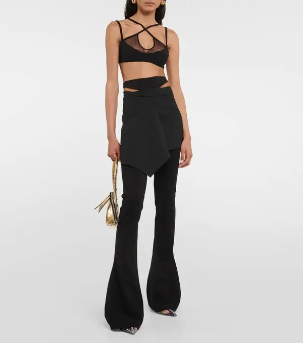 Attico Crossed Straps Bra