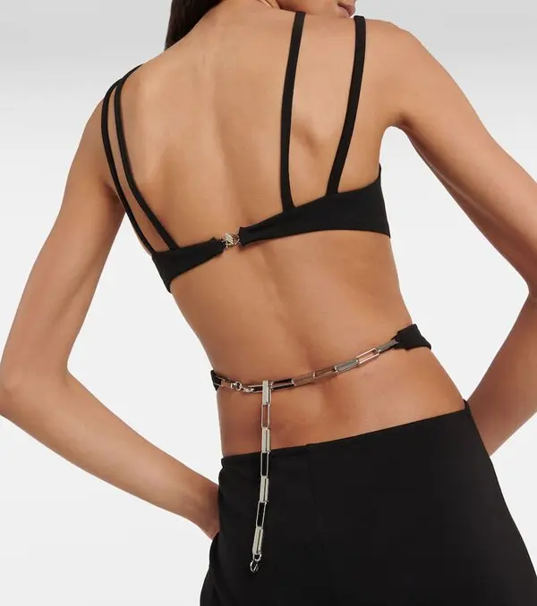 Attico Crossed Straps Bra