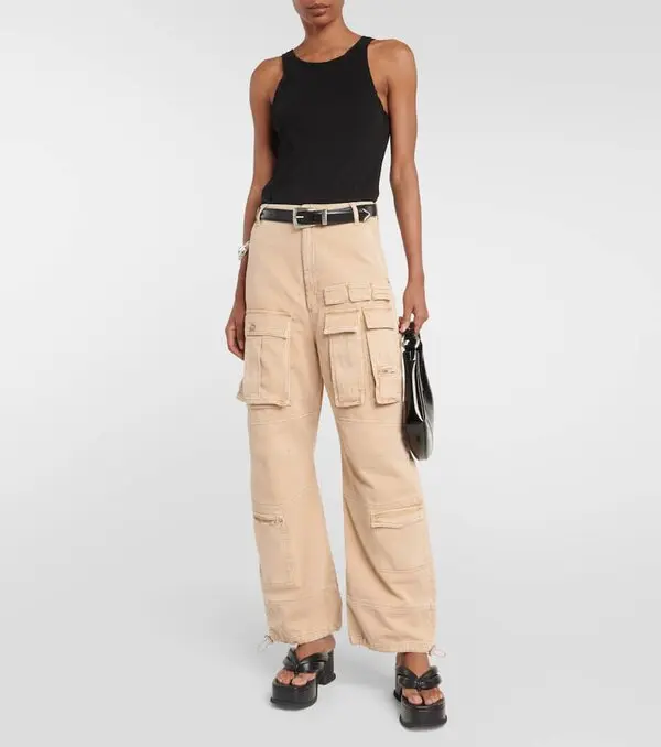 Sportmax High-rise Wide-leg Cargo Pants