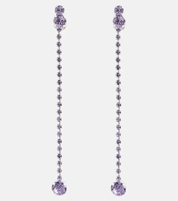 Magda Butrym Crystal-embellished Drop Earrings - Purple