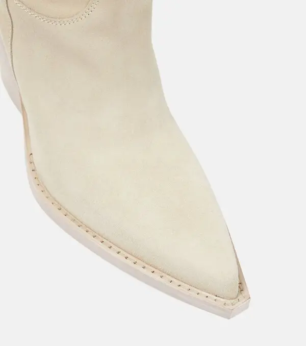 Paris Texas El Dorado Suede Knee-high Boots - Beige