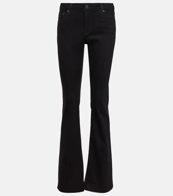 Ag Low-rise Flare Leg Jeans - Black