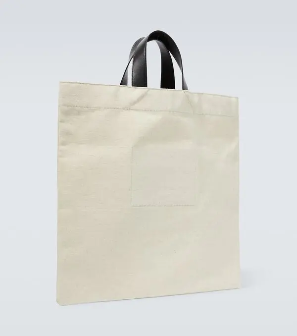JIL SANDER Book Canvas Tote Bag