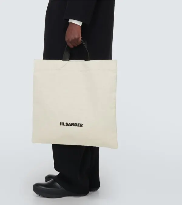 JIL SANDER Book Canvas Tote Bag