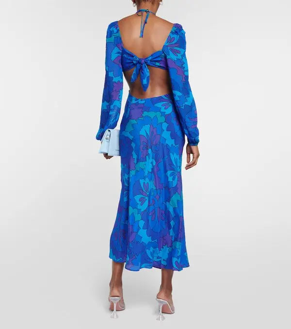 Rixo Kamilla Printed Maxi Dress