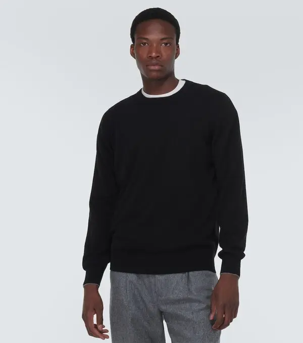 Brunello Cucinelli Cashmere Crewneck Sweater - Black
