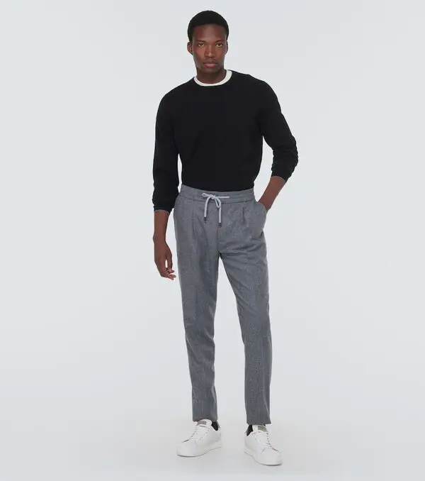 Brunello Cucinelli Cashmere Crewneck Sweater - Black