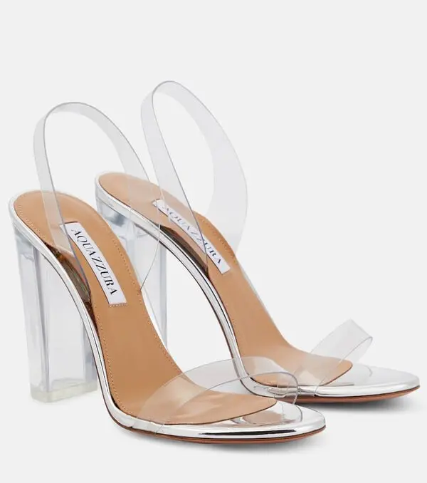 AQUAZZURA So Nude 105 Slingback Sandals