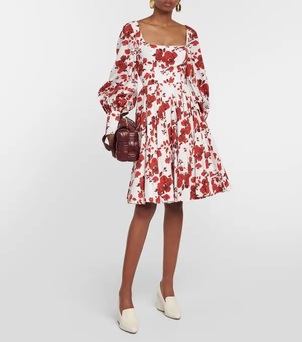 EMILIA WICKSTEAD Yasmina Floral Cotton Minidress