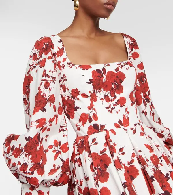EMILIA WICKSTEAD Yasmina Floral Cotton Minidress