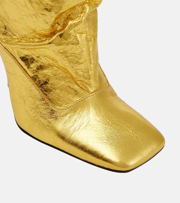 Attico Sienna 105mm Knee-high Boots - Gold