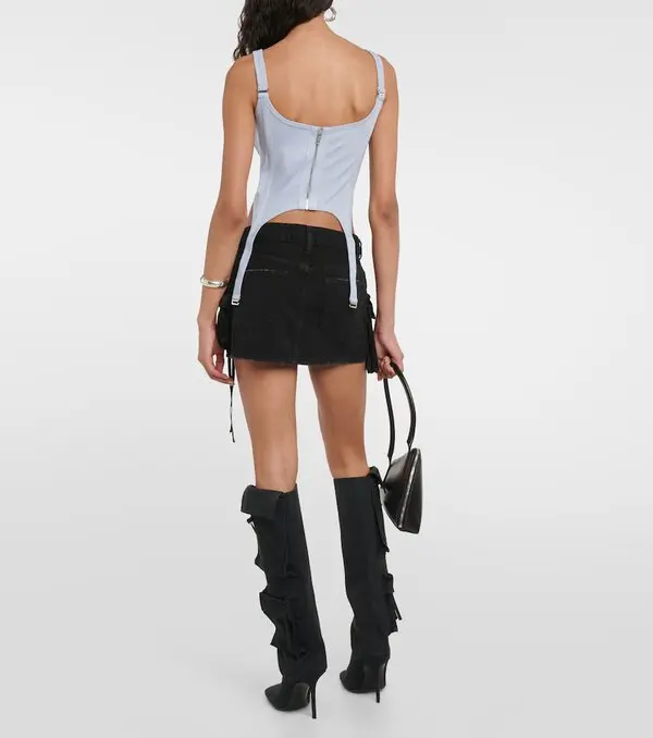 DION LEE Cotton Jersey Bustier